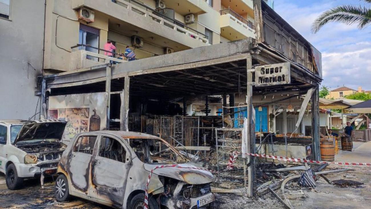 Κρήτη: Ανήλικος πίσω από την καταστροφική πυρκαγιά στο σούπερ μάρκετ ...