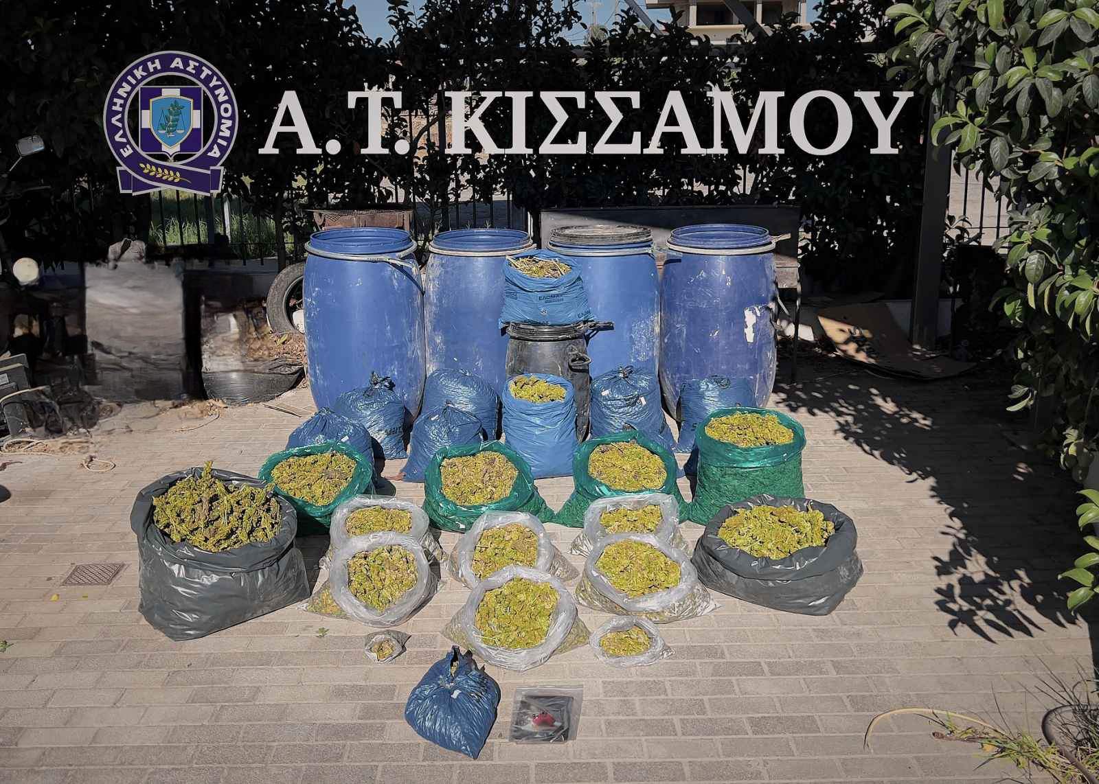 Κρήτη: Πάνω από 35 κιλά κάνναβης βρήκαν οι αστυνομικοί στην Κίσαμο ...