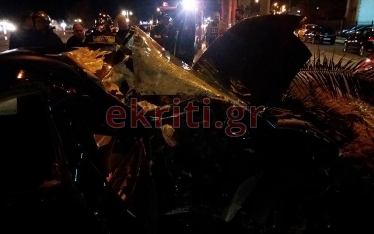 Ηράκλειο: Συγκλονιστικές εικόνες από το σημείο του τροχαίου! | ekriti.gr